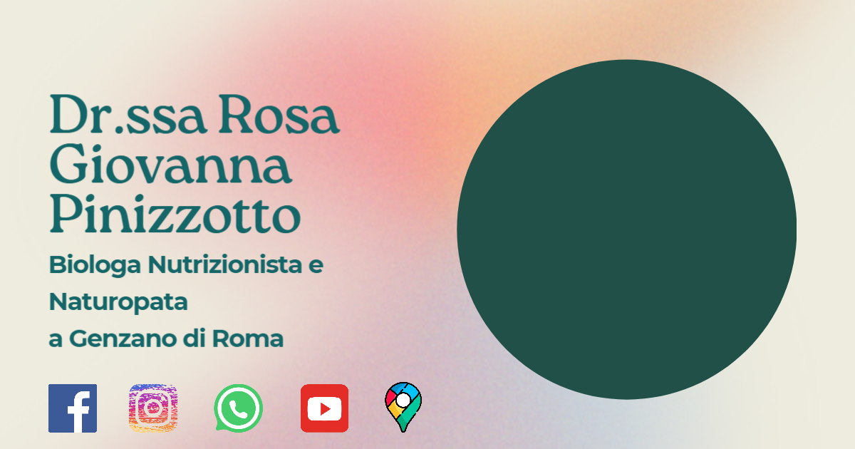Dr.ssa Rosa Giovanna Pinizzotto Biologa Nutrizionista